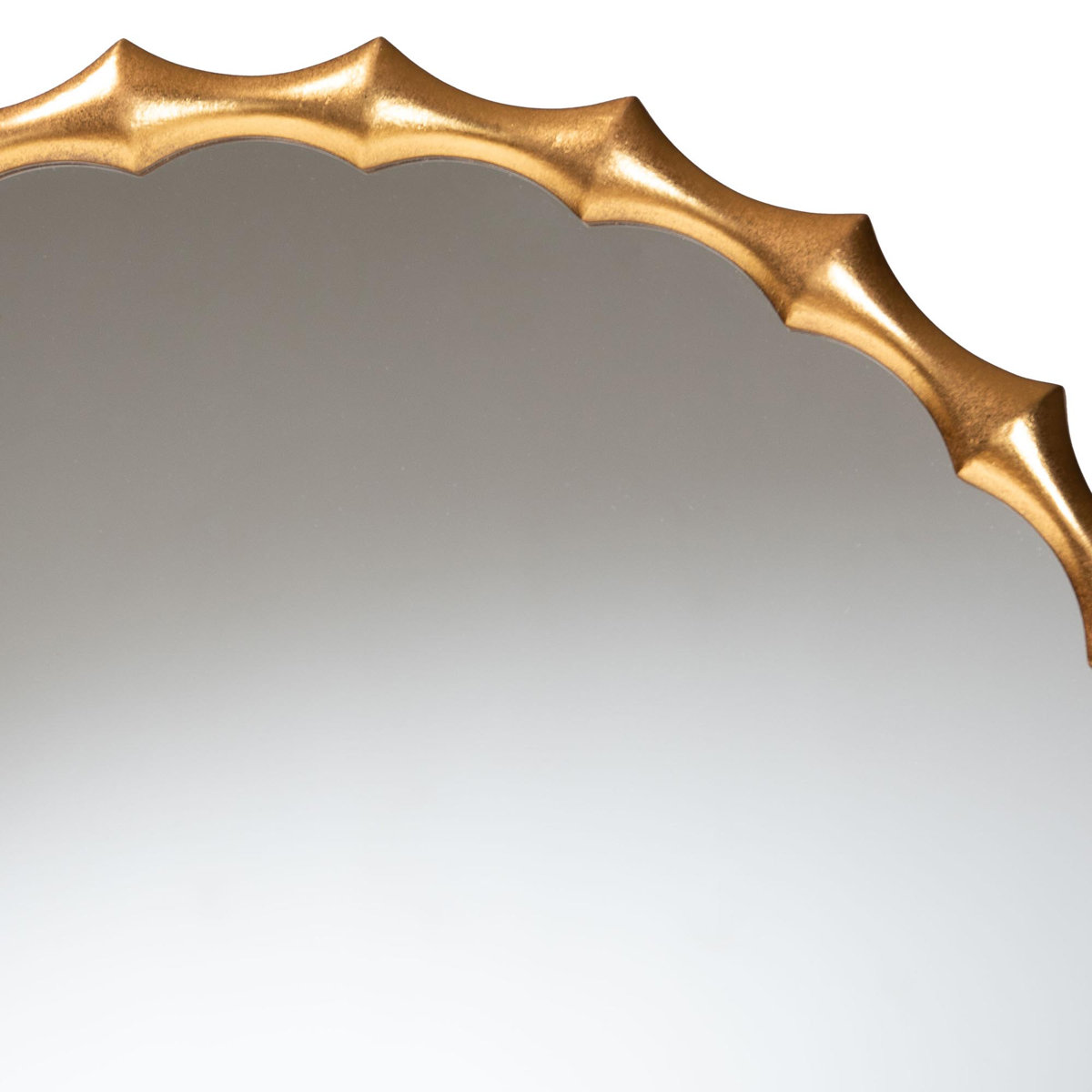 House of Hampton® Baxton Studio Everette Antique Goldleaf Bamboo-Border Accent Wall Mirror | Wayfair